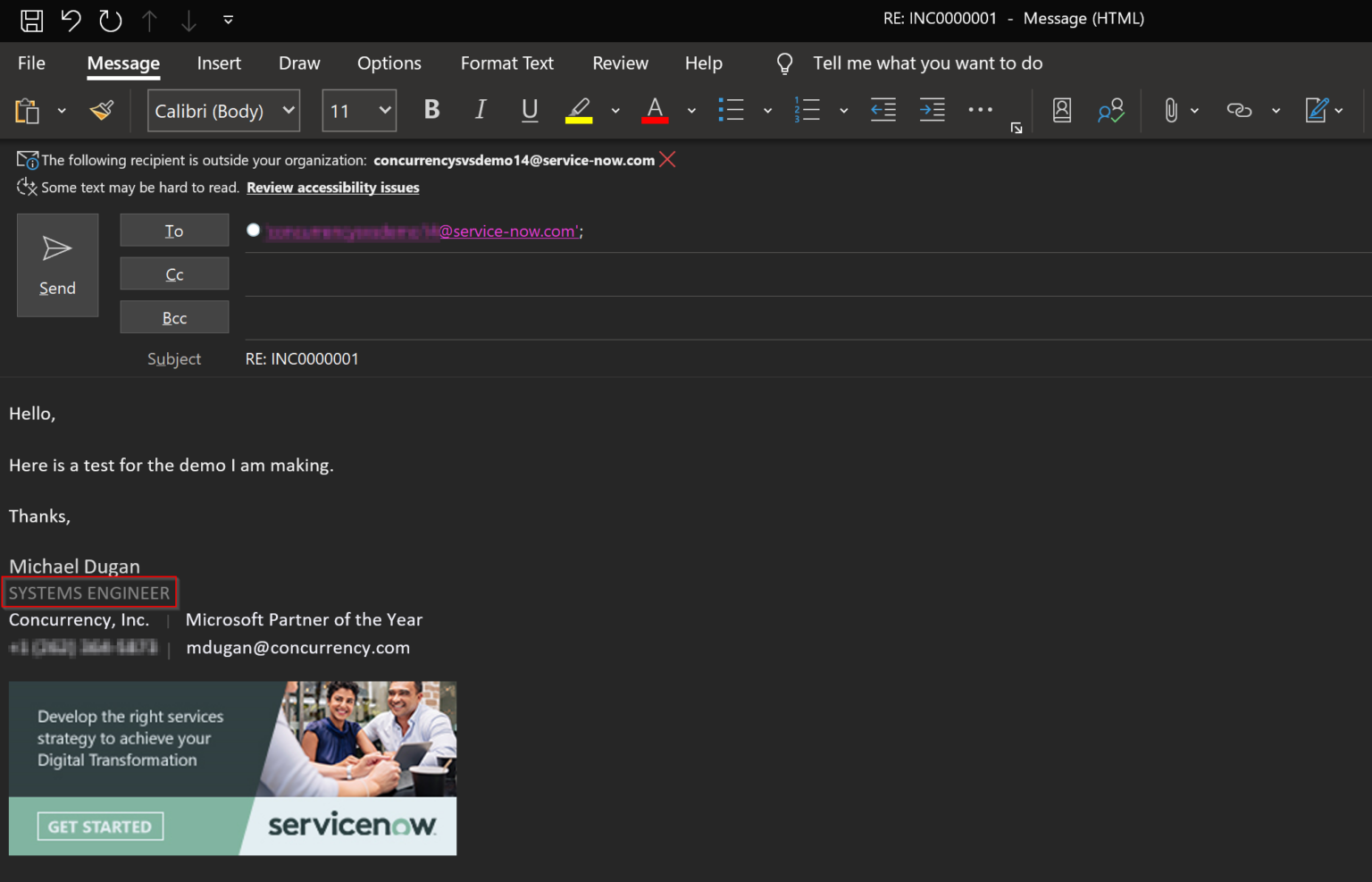 ServiceNow: Dynamic Inbound Action Email Parsing – Concurrency