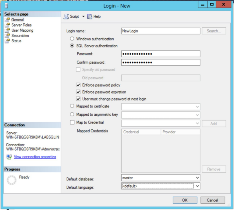 Creating Logins and Users in SQL Server – Concurrency