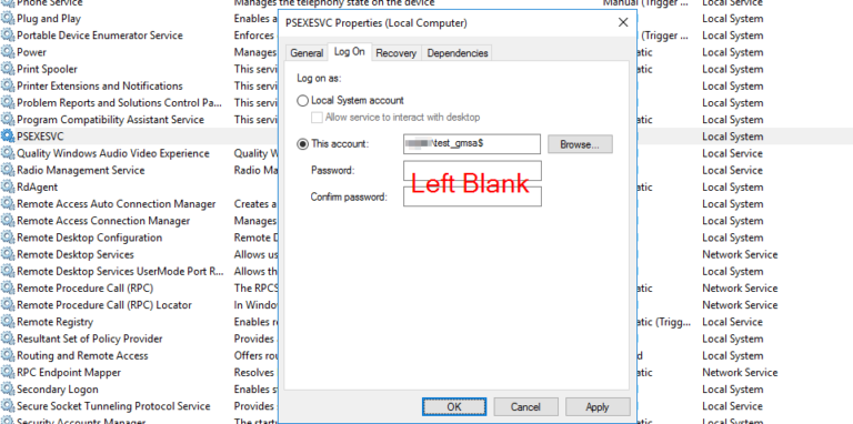 Managed Service Accounts – Concurrency