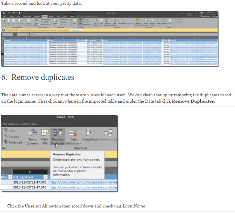 Export SharePoint Group Members to Excel | Concurrency