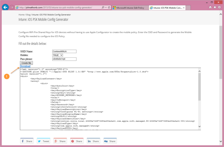 Intune: Android & iOS PSK XML Mobile Config Generator – Concurrency