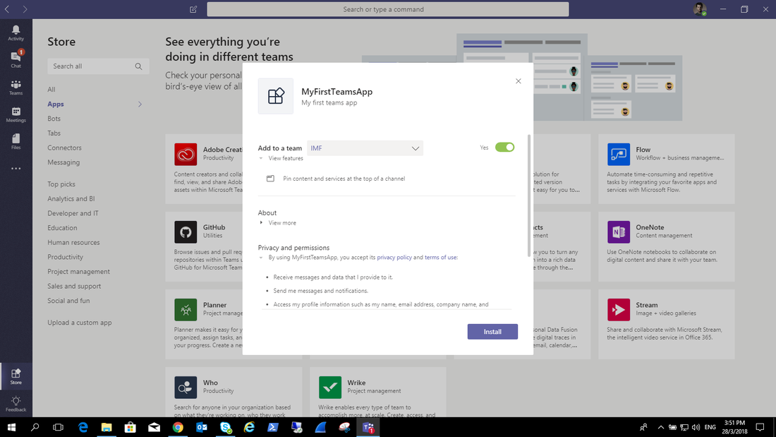 How to upload a Custom App in Microsoft Teams? – Concurrency