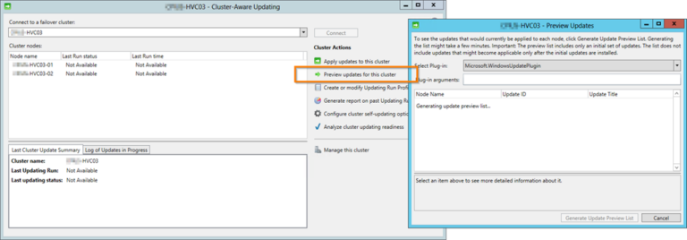 Windows Server: Configure Cluster-Aware Updating | Concurrency