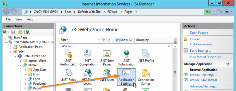 Remote Desktop can’t find the Computer through RDWeb and Gateway – Concurrency