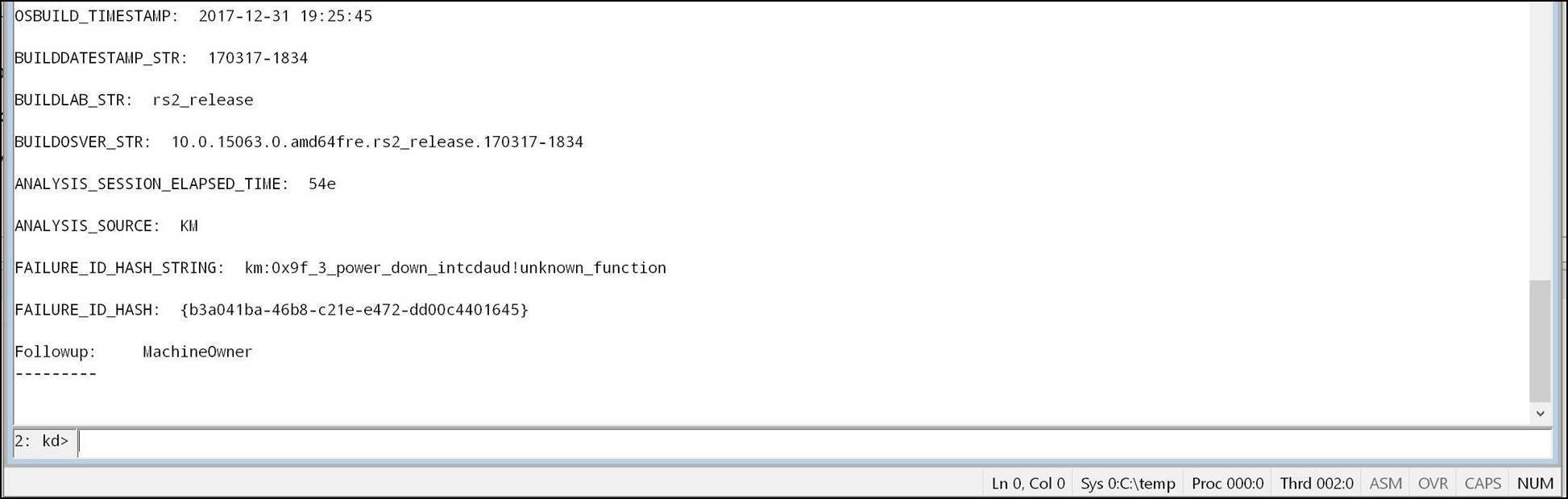 Crash Dump Analysis – Concurrency